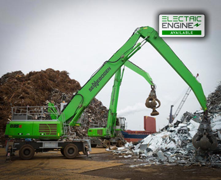 Sennebogen 835E MOBILE Material Handler, Scrap Handlers - Molson Green