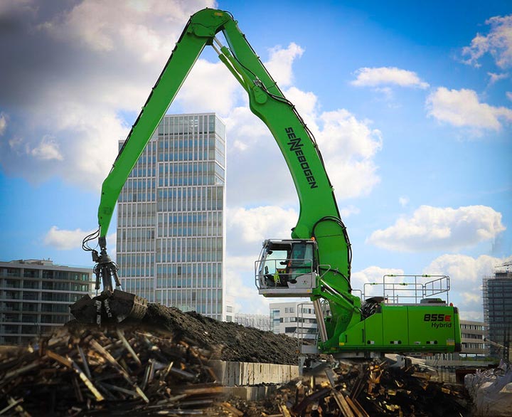 Sennebogen 855R Hybrid Crawler Scrap Handlers Scotland - Molson Scotland
