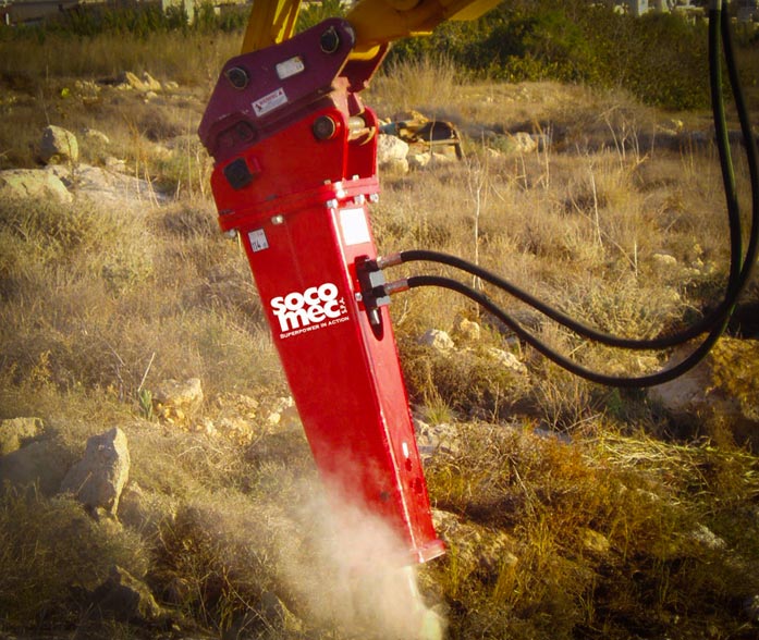 Socomec Hydraulic Hammers Attachments Scotland - Molson Scotland