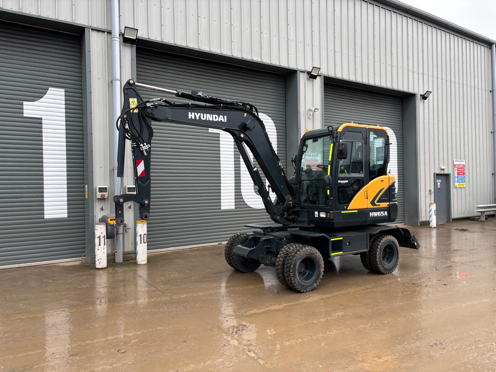 Used Hyundai HW65AH Ex Demo Wheeled Excavators - Molson Used